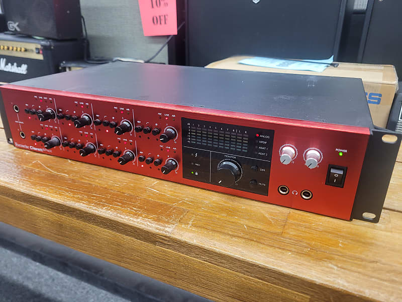 Focusrite Clarett 8 preX 8 Channel Interface Red | Reverb