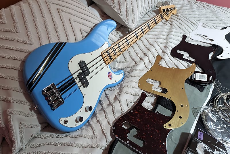 Fender Precision P-Bass bitsa partcaster EMG Geezer Butler | Reverb