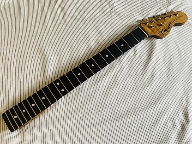 Warmoth Roasted Flame Maple Custom Neck | Reverb