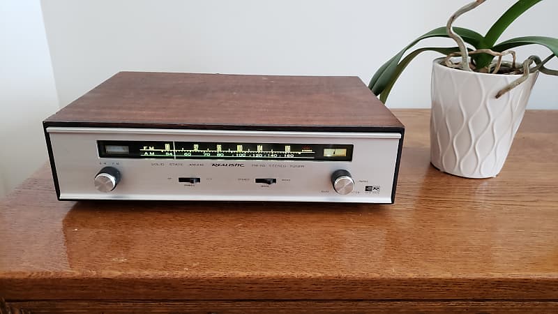 Realistic TM-70 AM/FM Tuner 1971 Wood, Brushed Aluminum | Reverb