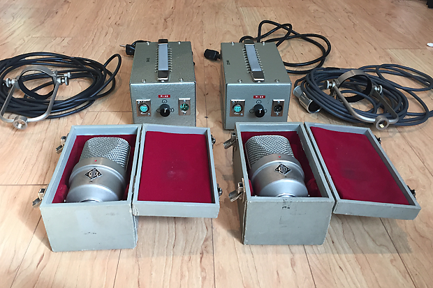 Neumann M 49 Vintage Original Stereo Pair Consecutive Serial | Reverb