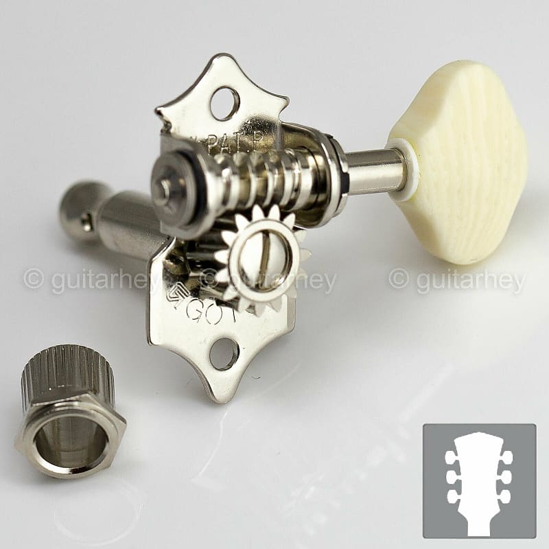 NEW Gotoh SE700-M6 OPEN-GEAR Tuning Keys L3+R3 w/ IVORY | Reverb