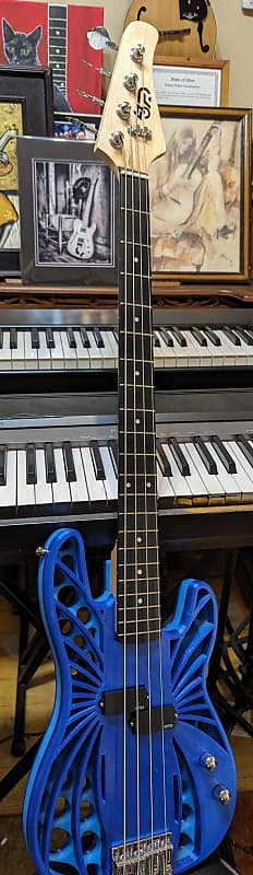 Lexray 3D Custom 4-String Polycarbonate Bass Guitar | Reverb
