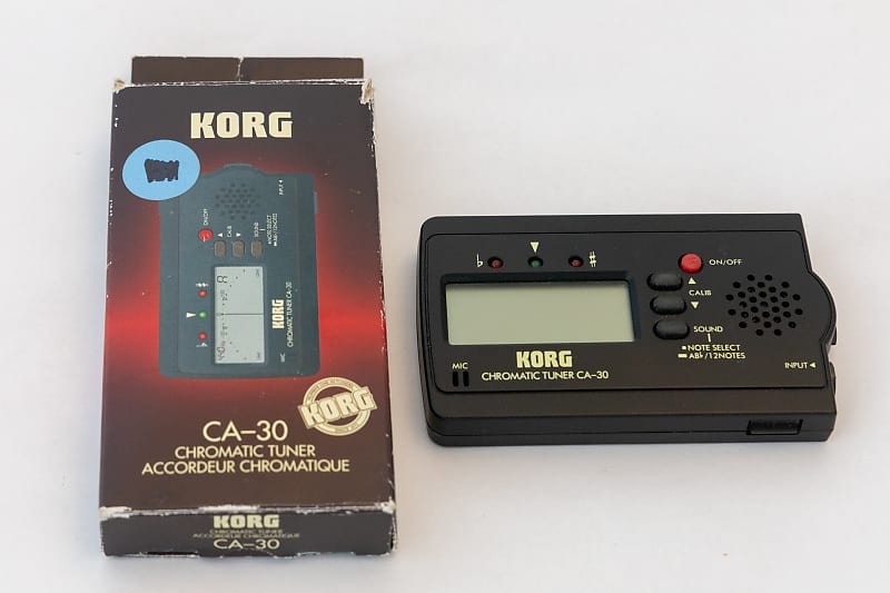 Korg Chromatic Tuner CA-30 Black Original Box & Instructions | Reverb