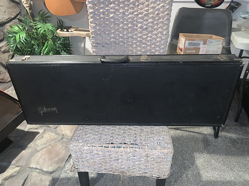 Gibson USA SG Rectangular Guitar Case 1960s - Yellow Lined | Reverb