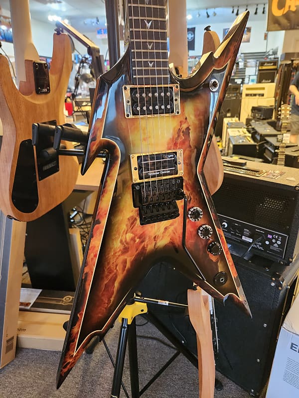 Dean Dime Bag Darrel Razorback 2006 Flame | Reverb