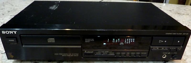 Sony CDP-291 Single Disc CD Compact Disc Player with Remote | Reverb