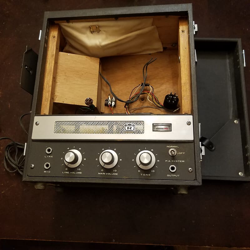 Roberts 1700 Tube pre amp and cab AlNiCo speaker 1960s | Reverb Canada