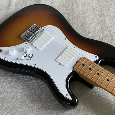 1984 Squier Bullet H-2 H2 Sunburst Split Coil Humbuckers SQ | Reverb