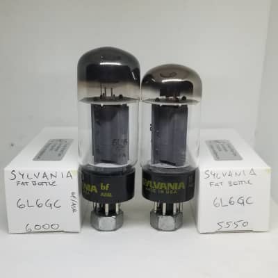 Matched Pair RCA Black Plate 6L6 6L6GC Vacuum Tubes Valves | Reverb