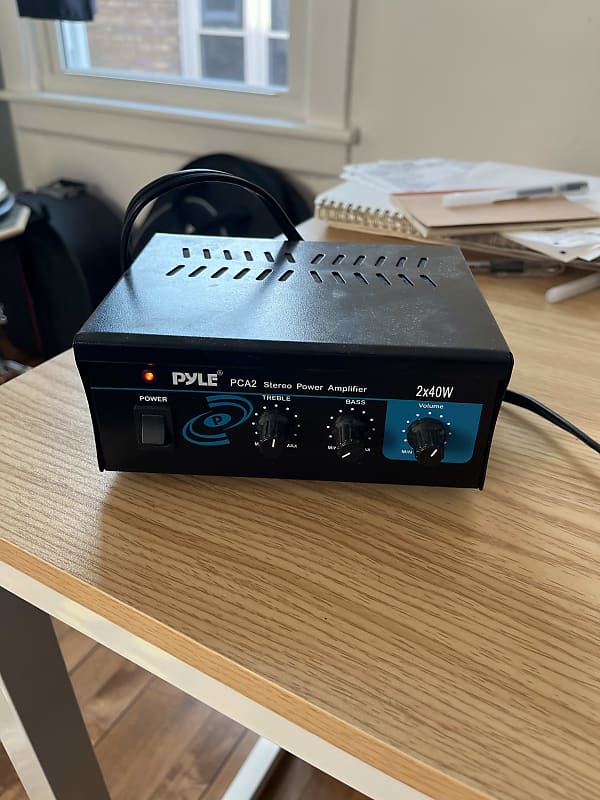 Pyle PCA2 Mini 2x40W Stereo Power Amplifier Mid-2010s - Black | Reverb