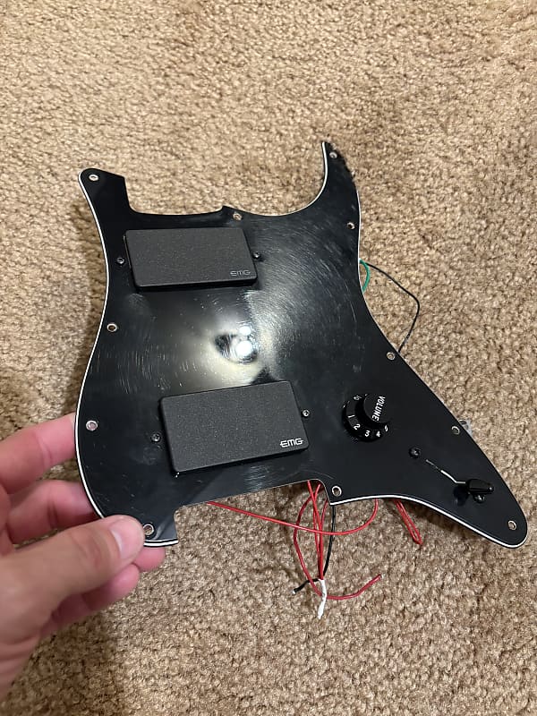 EMG Jim Root Stratocaster loaded pickguard 2013 - Black | Reverb